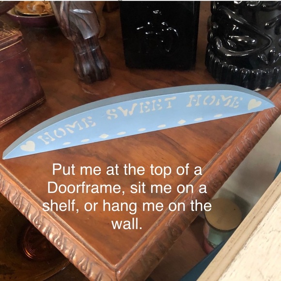 Vintage | Accents | Home Sweet Home Over The Door Frame Shelf Sign ...